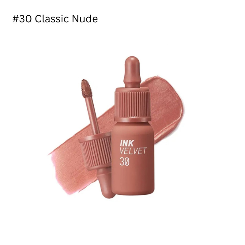 Son Kem Lì Peripera Ink Velvet #30 Classic Nude | Shopee Việt Nam