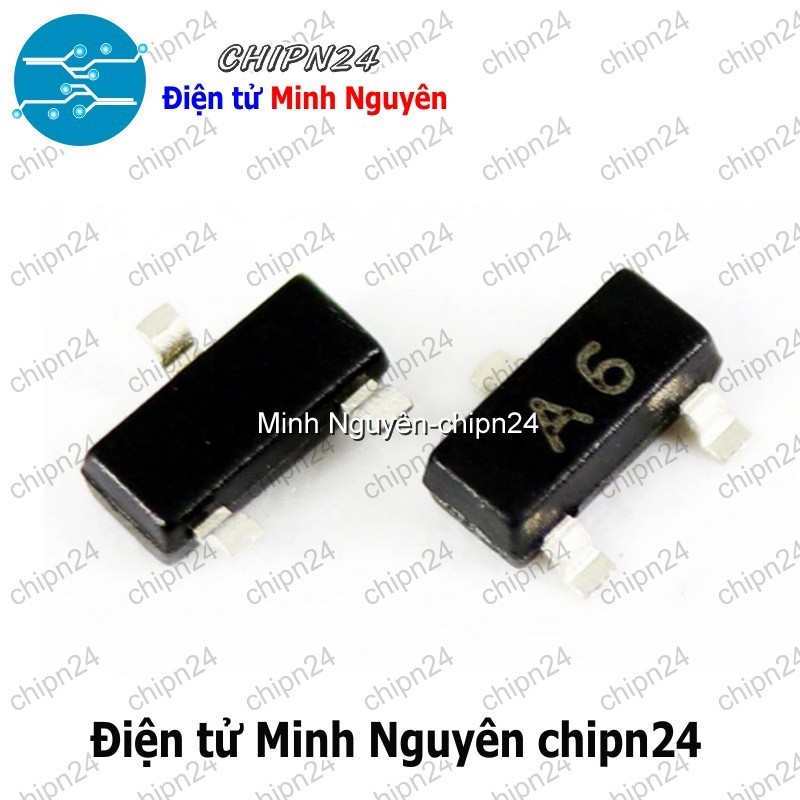 [25 con] (G9.1) Diode Dán BAS16 (A6) SOT-23 (SMD) (High Speed Switching ...