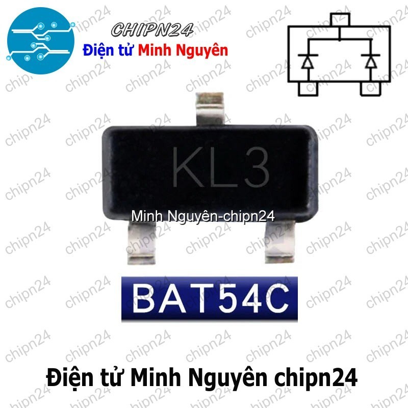[25 con] (G9.1) Diode Schottky Dán BAT54C (KL3) SOT-23 200mA 30V | Shopee Việt Nam