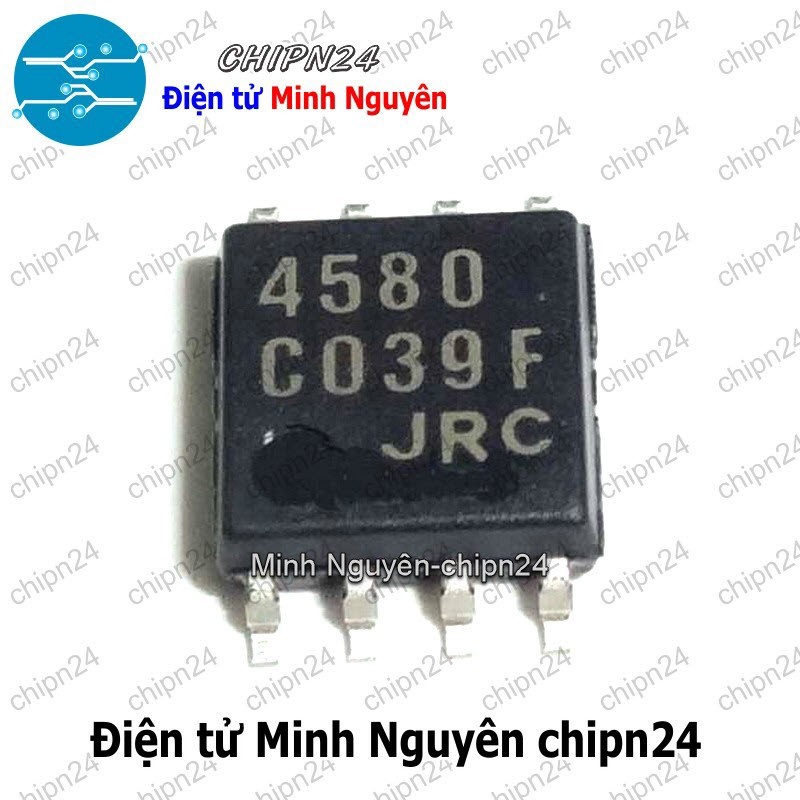 [2 con] (SOP) IC Dán JRC4580 SOP-8 Hàng Tốt (SMD) (NJM4580M JRC4580D JRC 4580D 4580) | Shopee ...