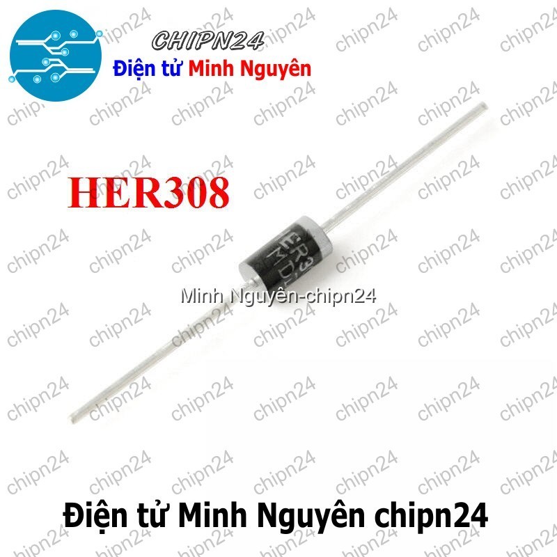 [10 CON] (KG2) Diode HER308 DIP 3A 1000V | Shopee Việt Nam