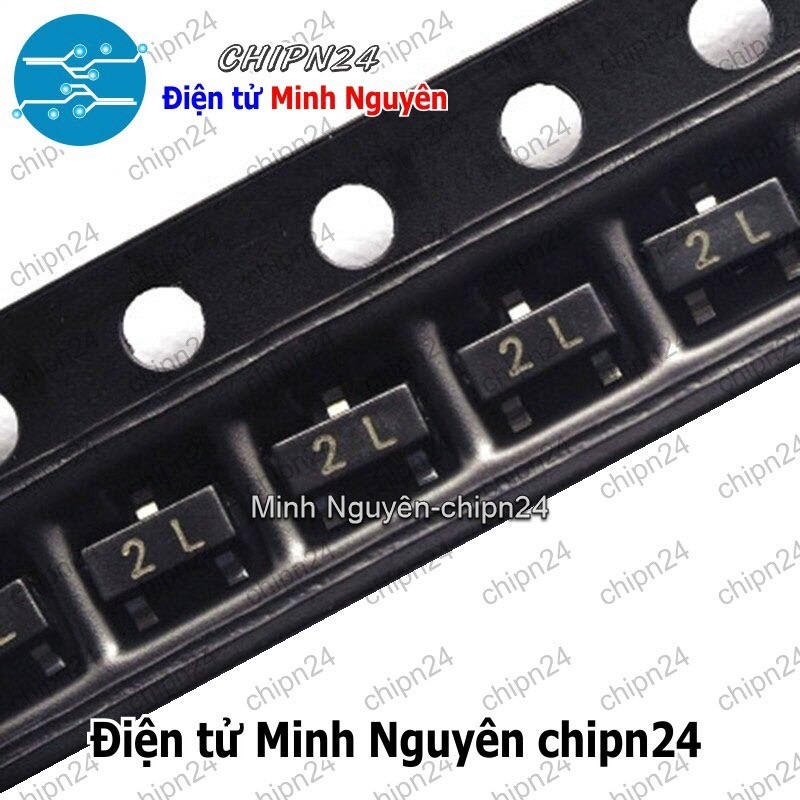 [25 con] Transistor Dán 2N5401 (2L) PNP SOT-23 300mA 100V (SMD ...