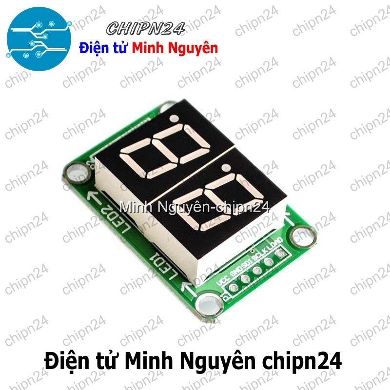 [1 pcs] (A54) Mạch Hiển Thi 2 Led 7 Đoạn 74HC595 0.56 inch | Shopee ...