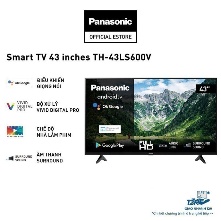 ( Smart TV Panasonic Full HD 43 inches TH-43LS600V - Điều khiển giọng ...