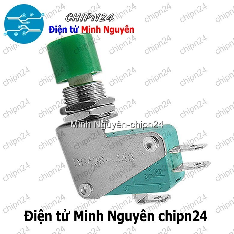[1 CÁI] (G14) Công tắc hành trình nút nhấn DS438 XANH LÁ 16A 250V ...