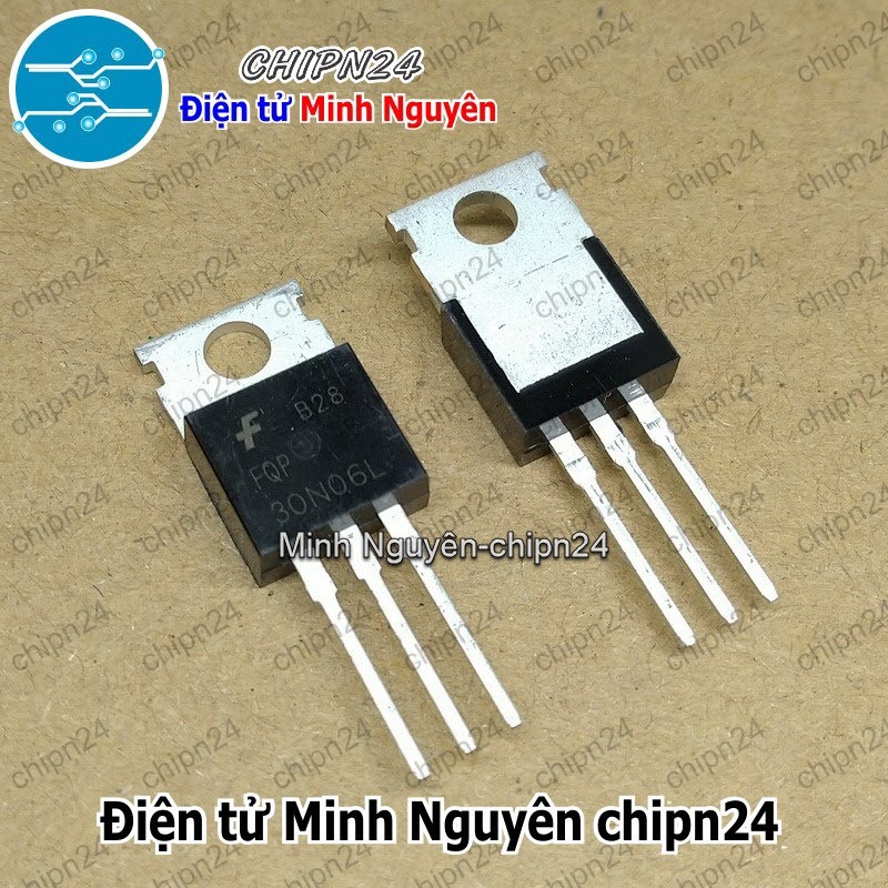 [2 con] (KT1) Mosfet 30N06 TO-220 30A 60V Kênh N (30N06L FQP30N06L ...