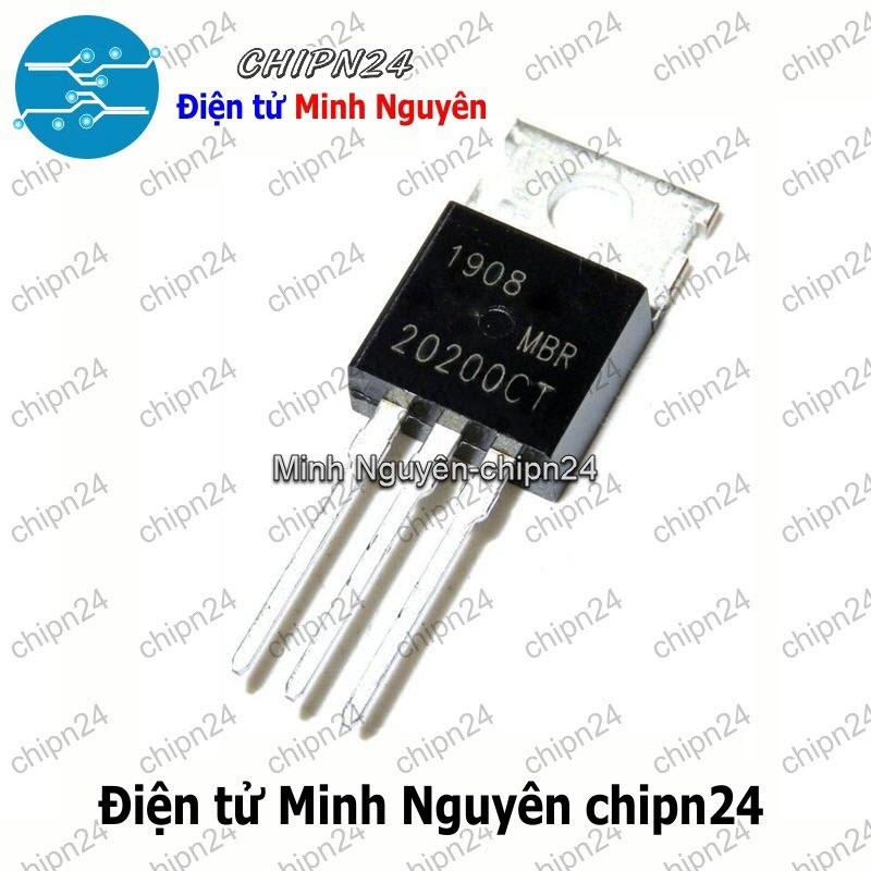 [2 con] (DIP) Diode MBR20200CT TO-220 20A 200V (MBR20200 MBR 20200 ...