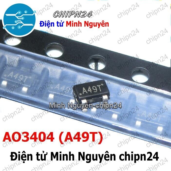[10 CON] (KX) Mosfet Dán AO3404 SOT23-3 (A49T) 5A 20V Kênh N (SMD Dán) (3404) | Shopee Việt Nam