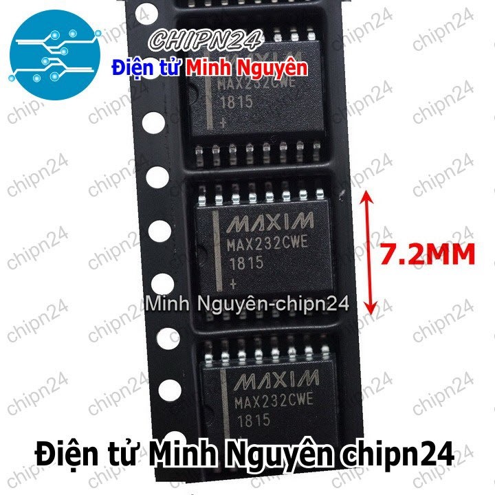 (SOP) IC Dán MAX232 WSOP-16 7.2mm (SMD) (MAX232CWE MAX232EWE RS232) | Shopee Việt Nam