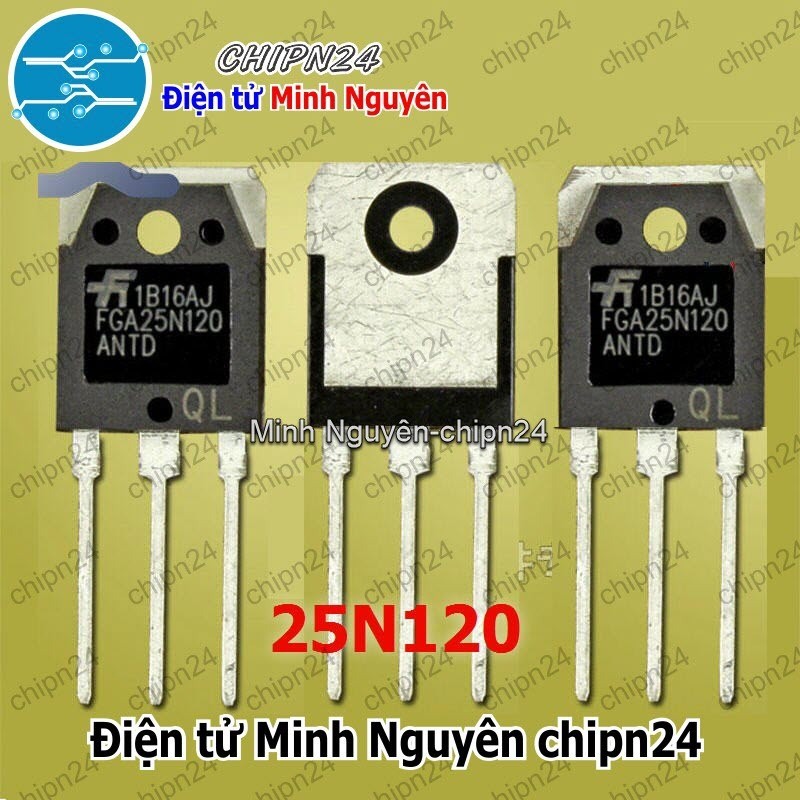 [1 con] (KT1) IGBT 25N120 TO-247 25A 1200V Kênh N (Sò bếp từ ...
