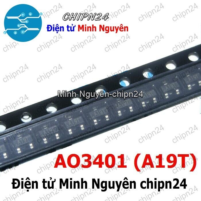 [10 CON] (KX) Mosfet Dán AO3401 SOT23-3 (A19T) 4A 30V Kênh P (SMD Dán) (3401) | Shopee Việt Nam