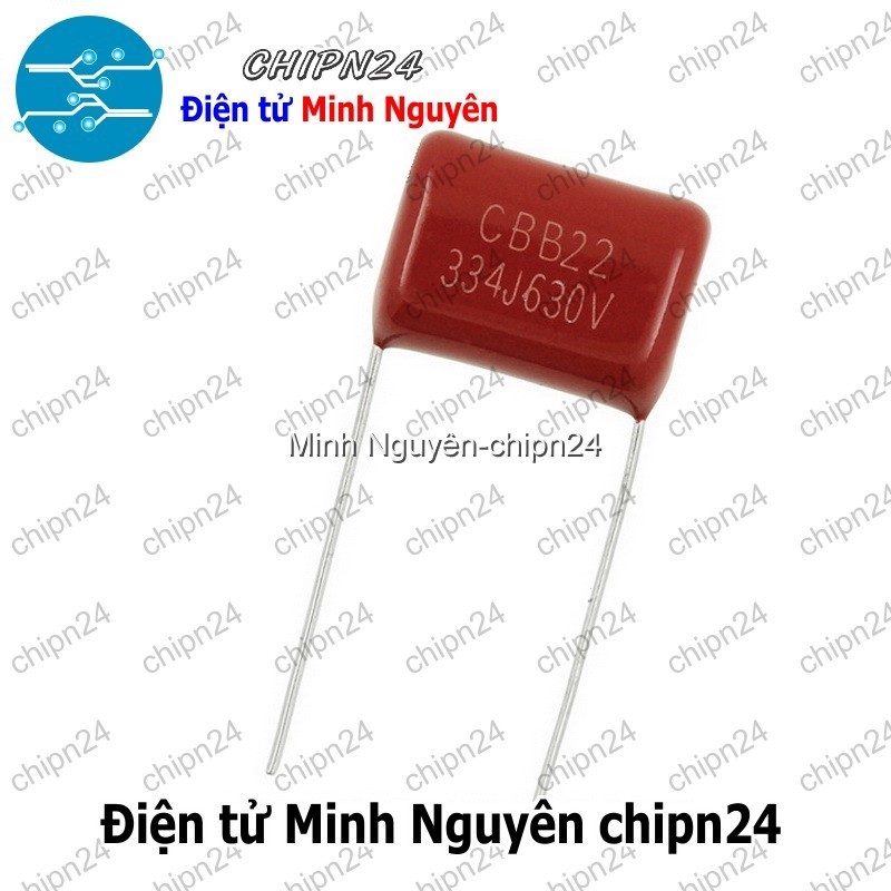 [5 con] (F232) Tụ CBB 630V 334J P=15mm (334 0.33uF) | Shopee Việt Nam
