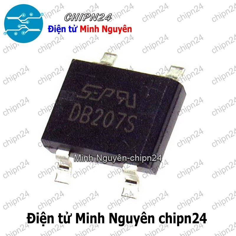 [4 CON] (KG2) Cầu Diode Dán DB207S 2A 1000V SMD SOP-4 (2A dán) | Shopee ...