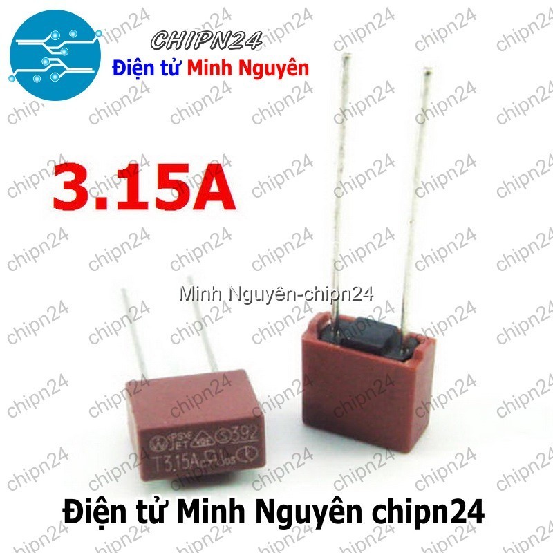 [2 CÁI] (KG2) Cầu Chì Vuông 3.15A 250V (T3.15A250V) | Shopee Việt Nam