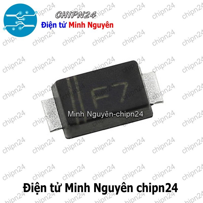 [10 con] (G4.2) Diode Dán F7 1A 1000V (FR107 FFM107-M F7 SOD-123FL ...