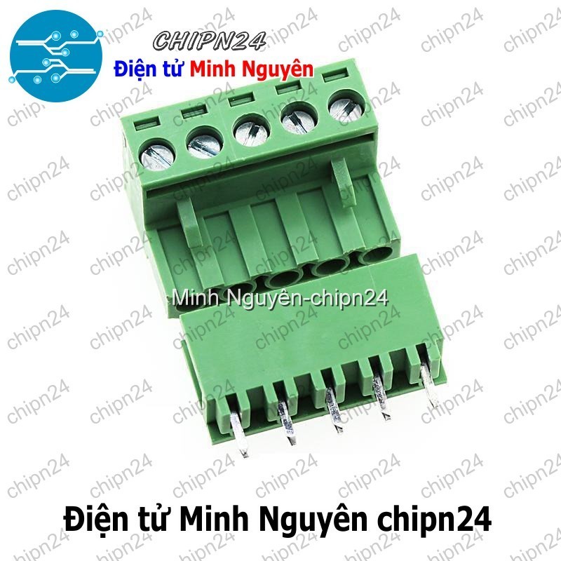 [2 CÁI] (F55) Domino 2EDG5.08 Thẳng 5P (Terminal, Cầu đấu dây cọc nguồn 5.08 5.08mm) | Shopee ...