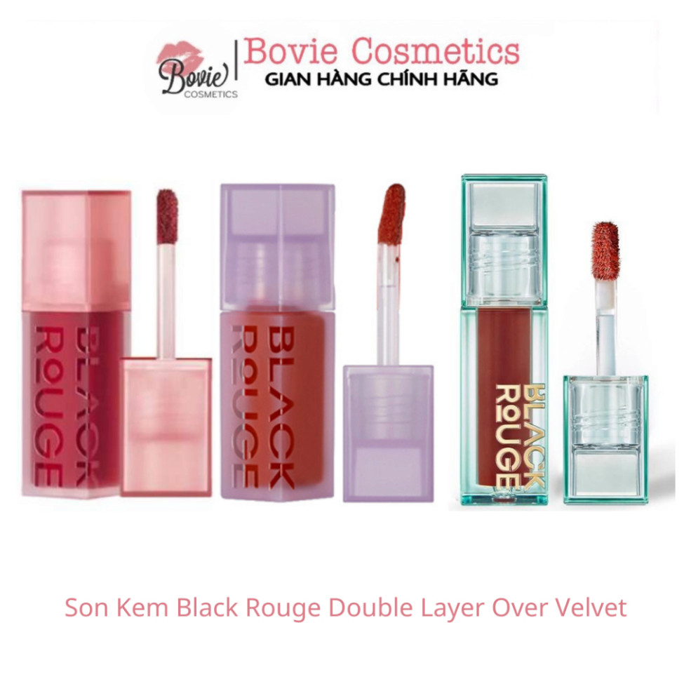Son Kem Black rouge Double Layer Over Velvet Màu DL01 DL02 DL03 DL04 ...
