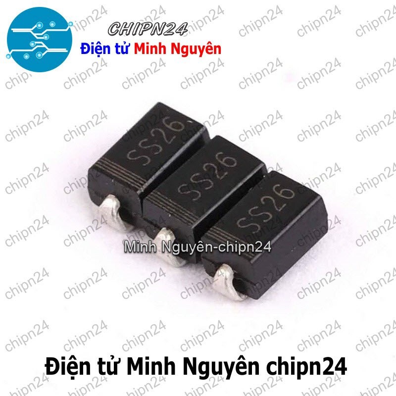 [10 CON] (KX) Diode Dán SS26 SMA 2A 60V (SMD Dán) [Diode xung] | Shopee ...