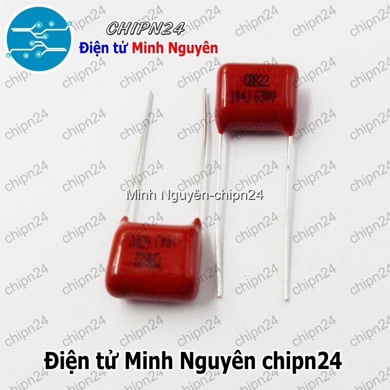 [5 con] (F232) Tụ CBB 630V 104J P=15mm (104 0.1uF 100nF) | Shopee Việt Nam