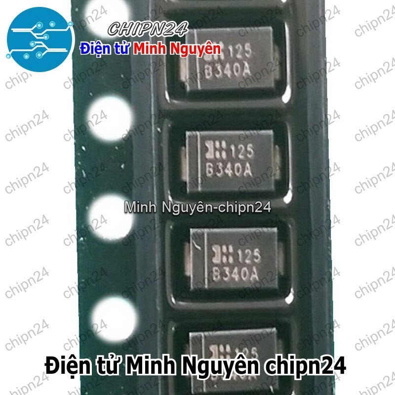 [5 CON] (SOP) Diode B340A 3A-40V SMA DO-214AC (SMD Dán) [Diode Schottky ...