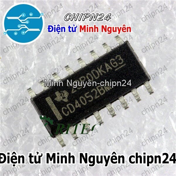 [3 con] (SOP) IC Dán CD4052 SOP-16 (SMD) (CD4052BM 4052) | Shopee Việt Nam