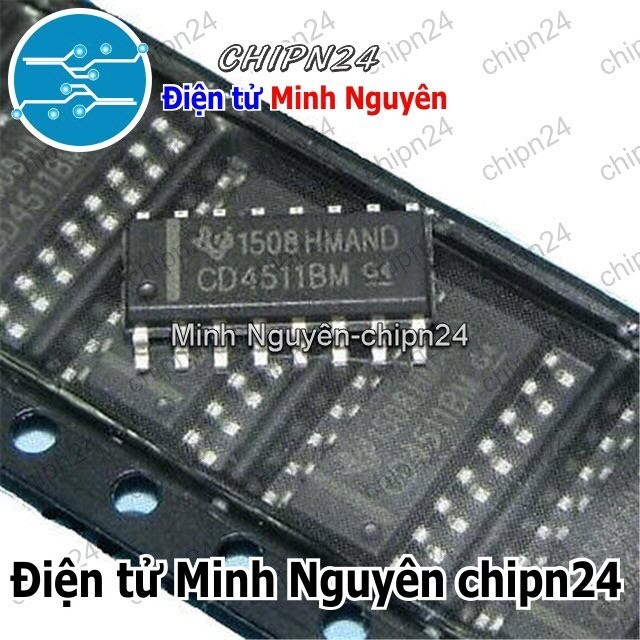 [3 con] (SOP) IC Dán CD4511 SOP-16 (SMD) (CD4511BM 4511) | Shopee Việt Nam
