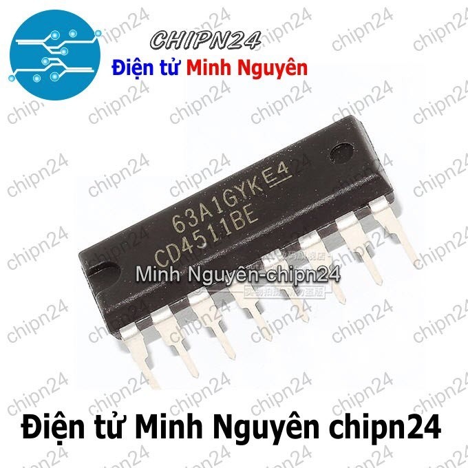 [3 CON] (DIP) IC CD4511 DIP-16 (CD4511BE 4511) | Shopee Việt Nam