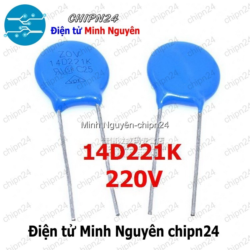 [5 con] (F242) Tụ chống sét Varistor 14D 220V 14D221K (Đường kính 14mm) | Shopee Việt Nam