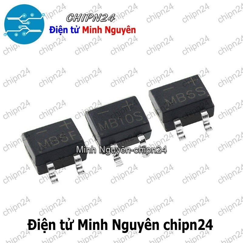[6 CON] (KG2) Cầu Diode MB6S SOP-4 0.5A 600V (SMD Dán) | Shopee Việt Nam