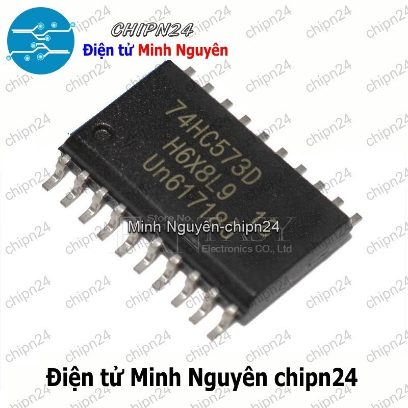 [2 CON] (SOP) IC Dán 74HC573 SOP-20 7.2mm (SMD) (74HC573D 74573 ...