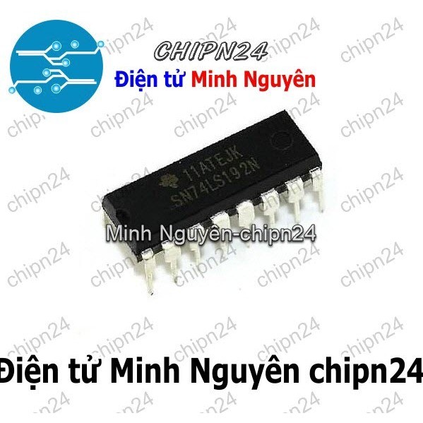 [1 con] (DIP) IC 74192 74LS192 DIP-16 (SN74LS192N) (IC Bộ đếm lên ...