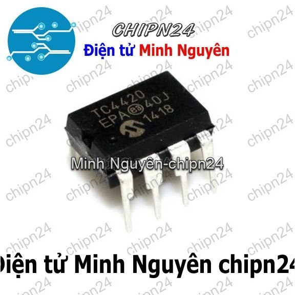 [1 con] (DIP) IC TC4420 DIP-8 (TC4420CPA 4420) | Shopee Việt Nam