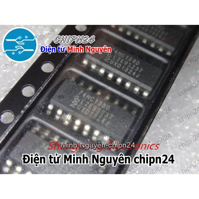 [4 con] (SOP) IC Dán 74138 74HC138 SOP-16 (SMD) (74HC138D) (IC Giải mã 3 đường sang 8 đường ...