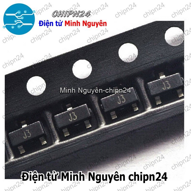 [25 CON] (KX) Transistor Dán S9013 (J3) SOT-23 NPN 100mA 45V (SMD Dán ...