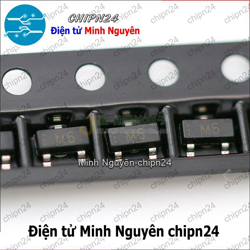[25 CON] (KX) Transistor Dán S9015 (M6) SOT-23 PNP 100mA 45V (SMD Dán ...
