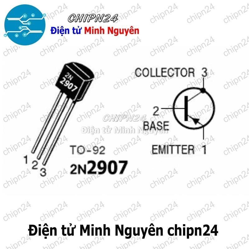 [10 con] (KT1) Transistor 2N2907 TO-92 PNP 600mA 60V (N2907 2907 ...