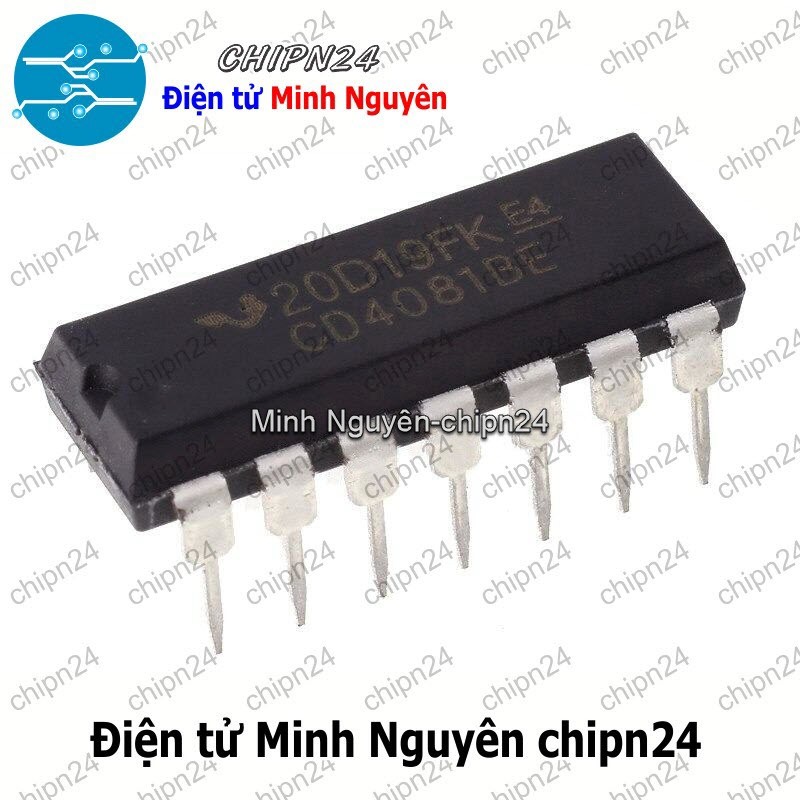 [2 con] (DIP) IC CD4081 DIP-14 (CD4081BE) (IC Cổng AND (4 Cổng AND 2 ngõ vào)) | Shopee Việt Nam