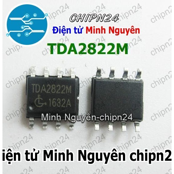 [4 con] (SOP) IC Dán TDA2822 SOP-8 (SMD) (TDA2822M) (IC khuếch đại âm ...