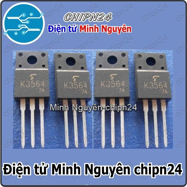 [1 con] (KT1) Mosfet K3564 TO-220F 3A 900V Kênh N (2SK3564 3564 ...
