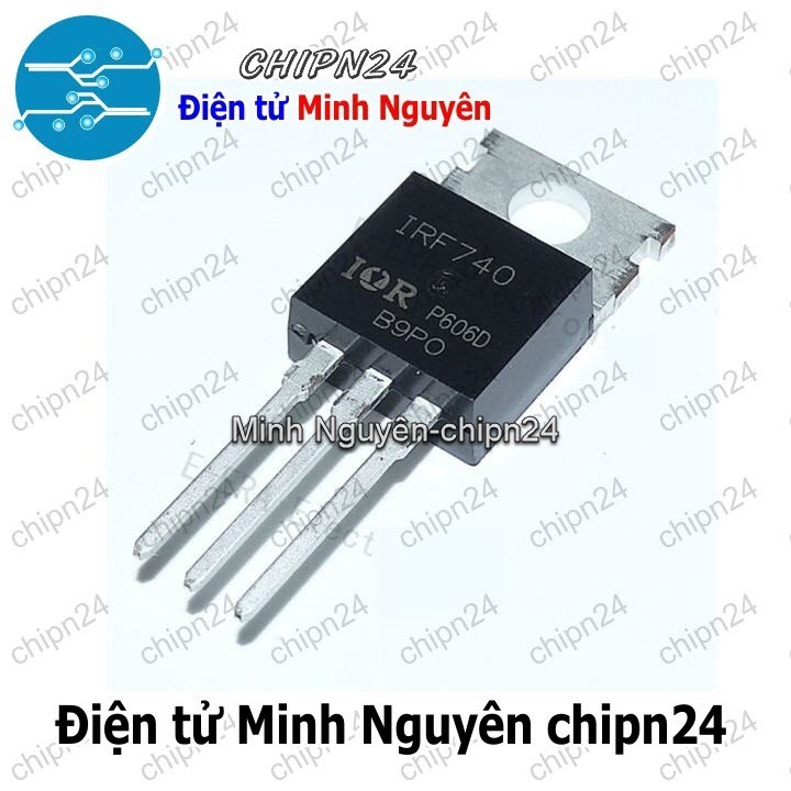 [2 con] (KT1) Mosfet IRF740 TO-220 10A 400V Kênh N (F740 740) | Shopee ...