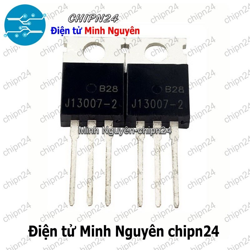 [2 CON] (KT1) Transistor MJE13007 TO-220 NPN 8A 400V (E13007-2 13007 ...