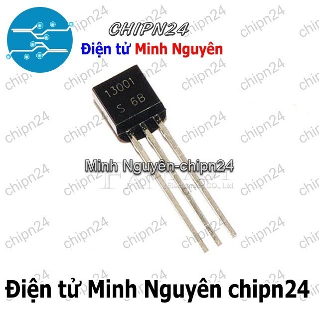 [3 con] (KT1) Transistor 13001 TO-92 NPN 200mA 400V (MJE13001 13001 ...