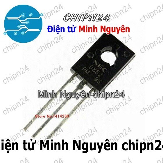 [10 CON] (KT1) Transistor D882 TO-126 NPN 3A 40V (2SD882 882) | Shopee Việt Nam