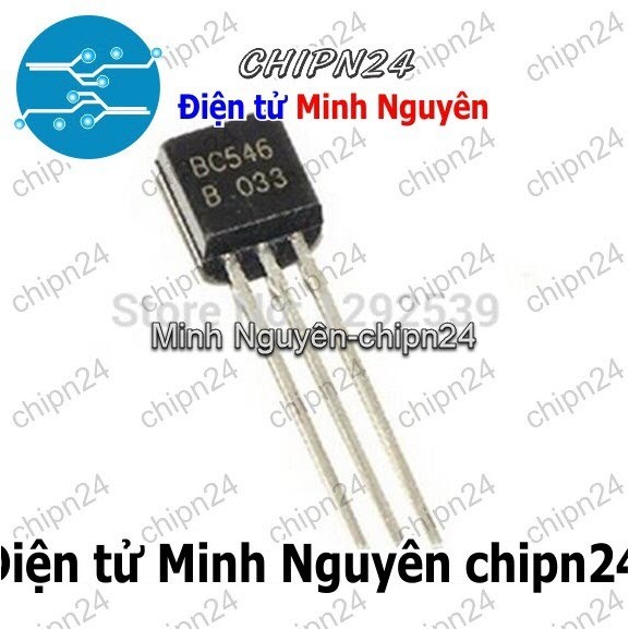 [25 con] (KT1) Transistor BC546 TO-92 NPN 100mA 65V (546) | Shopee Việt Nam