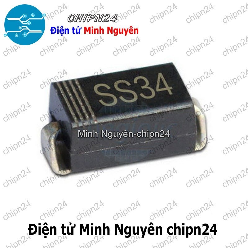 [5 con] Diode Dán SS34 SMA 3A 40V 1N5822 (SMD) (4.3x2.6mm) (Diode xung) | Shopee Việt Nam