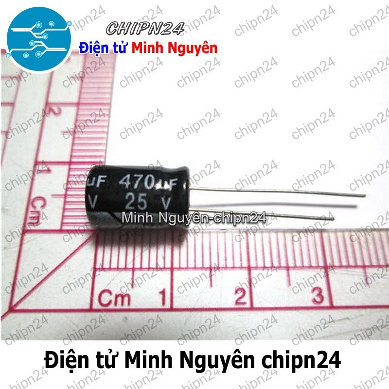 [5 CON] (G34.2) Tụ hóa 470uF 25V (8x12mm) | Shopee Việt Nam