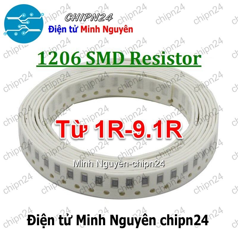 [50 con] (G20) Điện Trở dán SMD 1206 5% (3.2x1.6mm) (1R 1.2R 1.5R 1.8R 2.2R 3.3R 4.7R 5.6R 6.8R ...