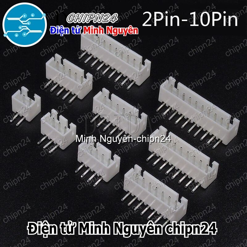 [10 CÁI] (F134,135) Header XH2.54 Đực Cong (2P/3P/4P/5P/6P/7P/8P/9P/10P/11P/12P) - [Chọn Loại ...