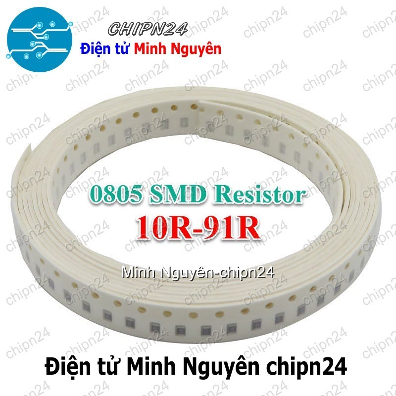 [50 con] (G14) Điện Trở dán SMD 0805 5% (2.0x1.2mm) (10R 12R 15R 18R 22R 33R 39R 47R 51R 56R 68R ...