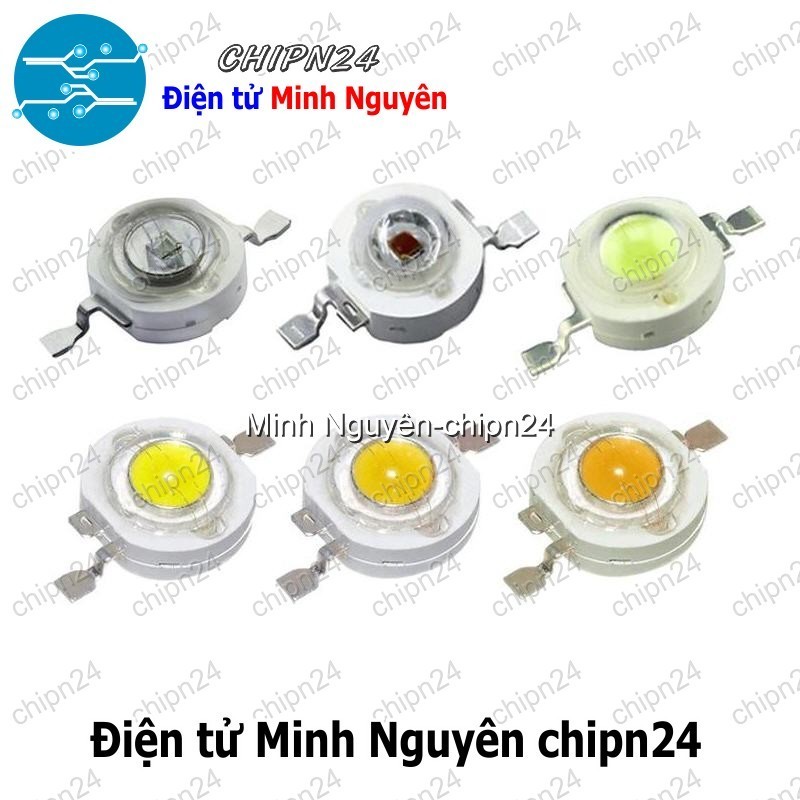 [1 con] (KG1) Led 3W Luxeon (Đỏ/Vàng/Xanh Lá/Xanh Dương/Trắng Sáng ...